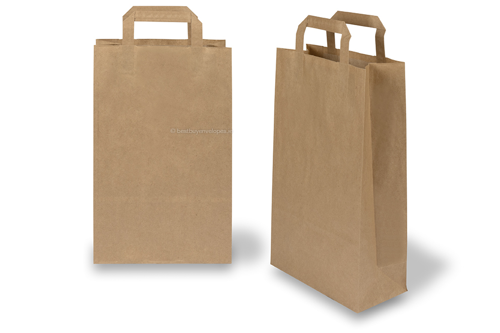 Order paper carrier bags with folded handles online? | Bestbuyenvelopes.ie